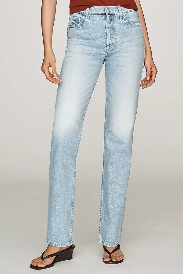 MOTHER Tomcat Skimp High-rise Straight-leg Jeans