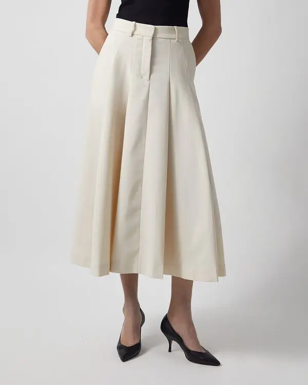 BY MALENE BIRGER Pleated Midi Skirt