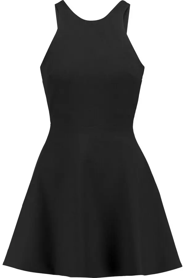 Elizabeth And James Britt Cutout Twill Mini Dress - Black