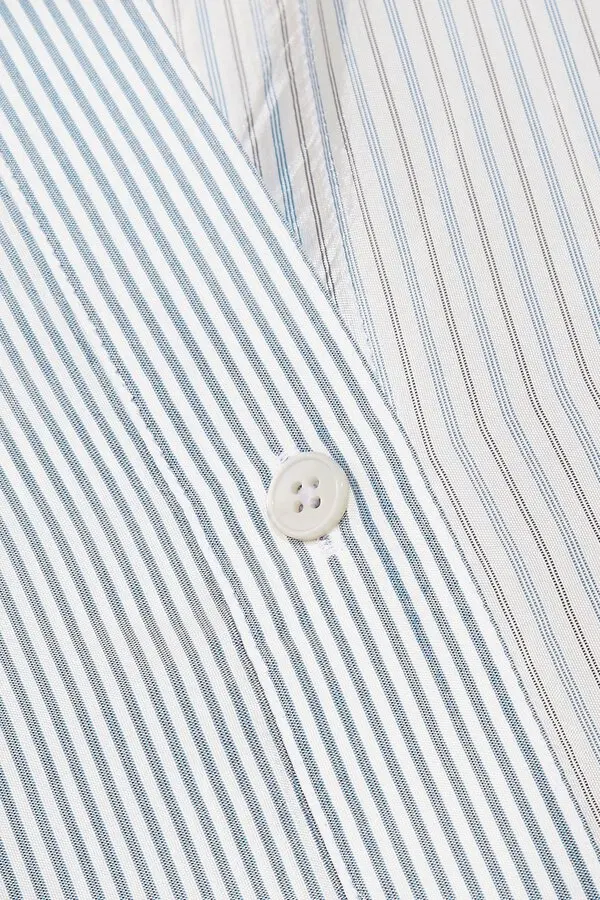 Alexander Wang Striped Satin Shirt Dress