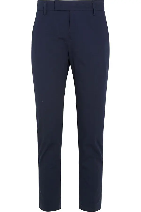 JIL SANDER Cottonblend Twill Tapered Pants