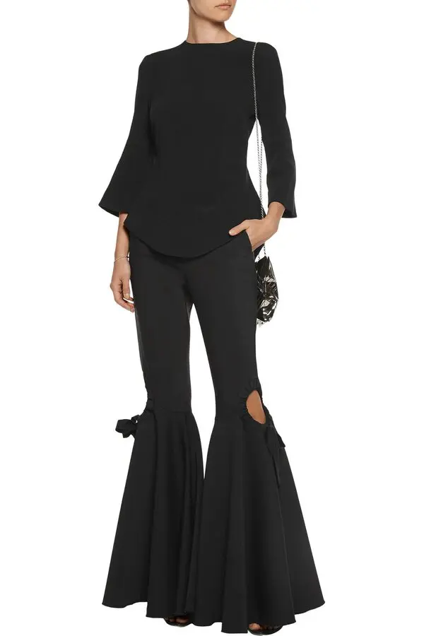Antonio Berardi Crepe Top With Dipped Hem