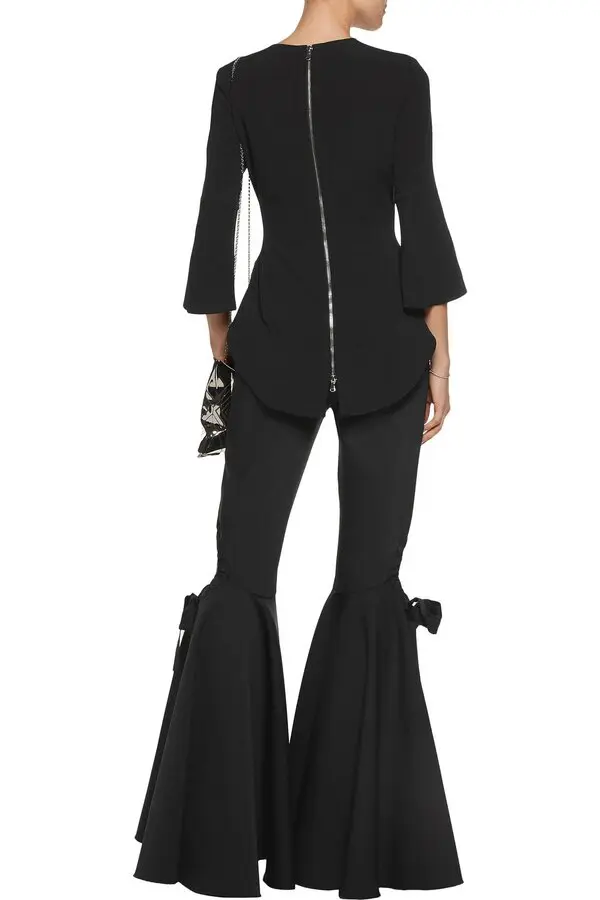 Antonio Berardi Crepe Top With Dipped Hem
