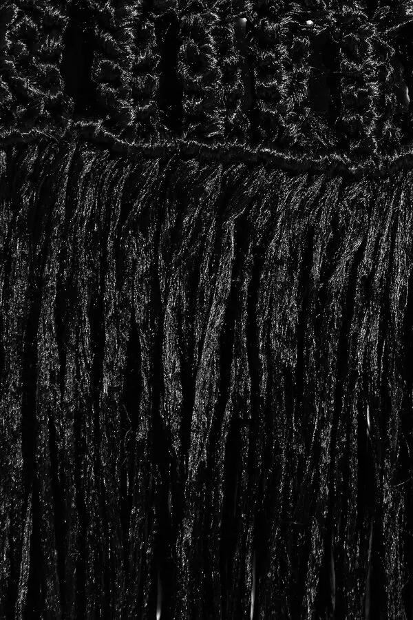 Edun Cropped Macramétrimmed Woolblend Straightleg Pants