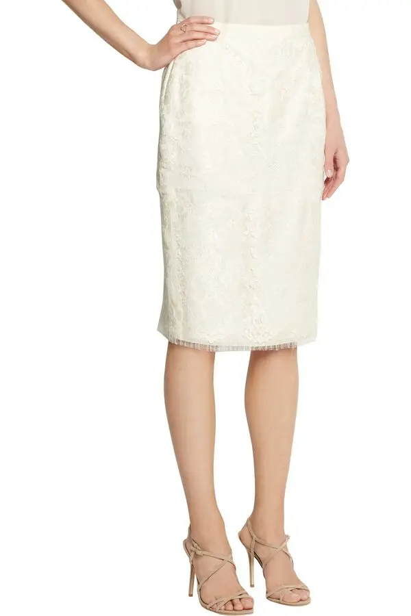 LANVIN Lace Pencil Skirt