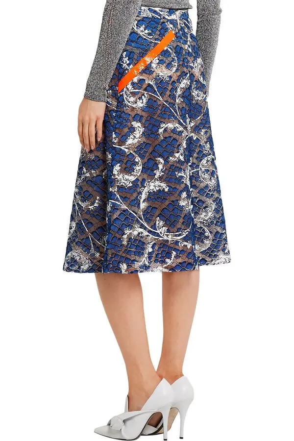 CHRISTOPHER KANE Sequined Lace And Mesh Skirt