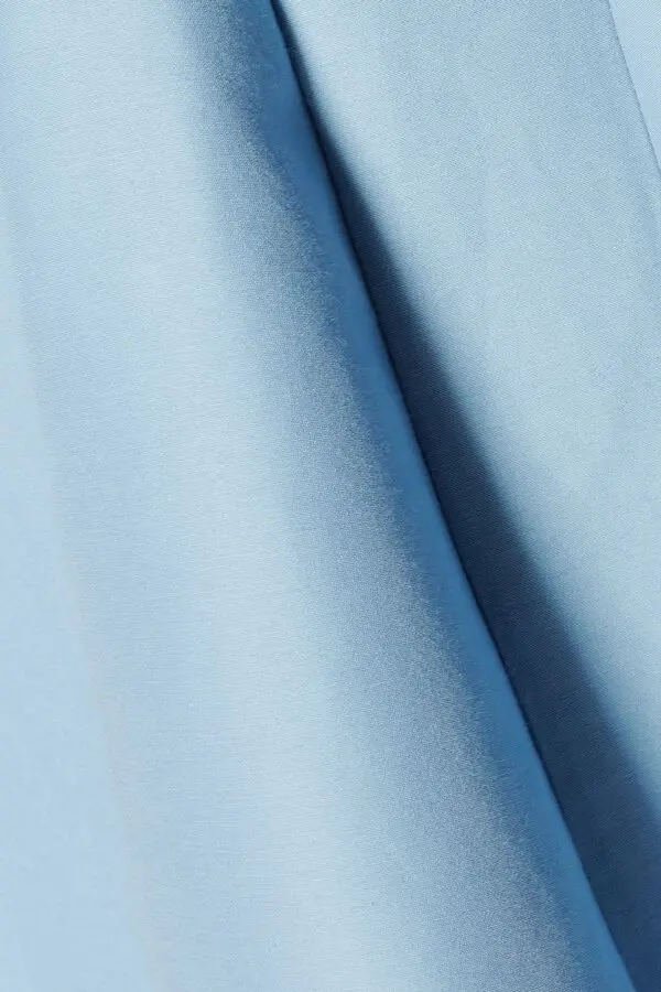Halston Cutout Cotton And Silkblend Mini Dress