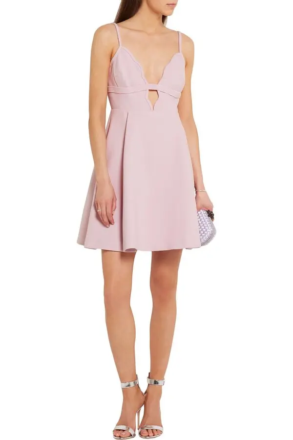 Giambattista Valli Cutout Crepe Mini Dress