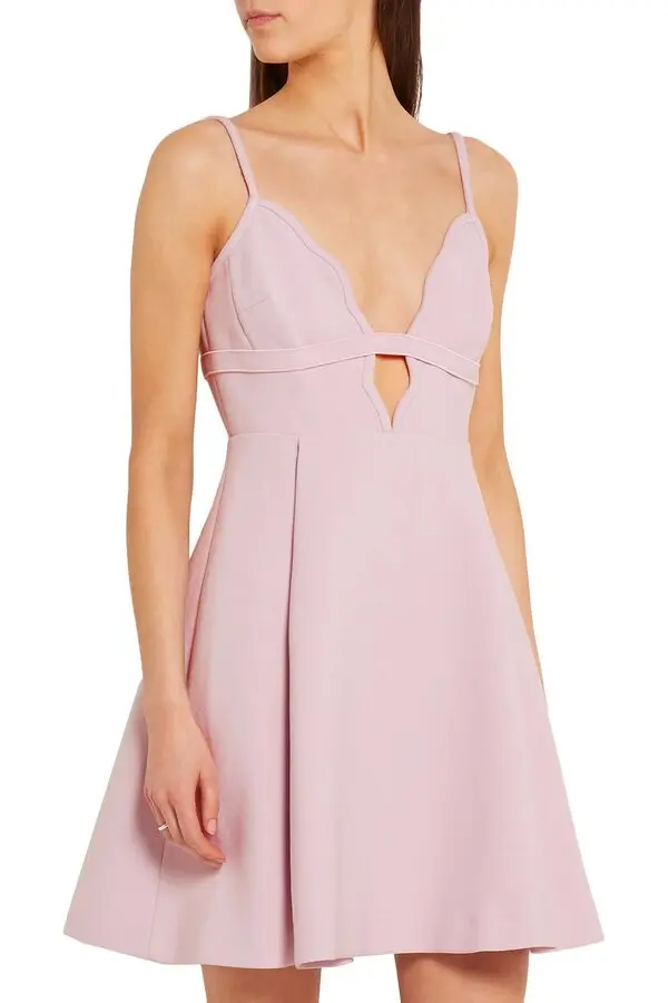 Giambattista Valli Cutout Crepe Mini Dress