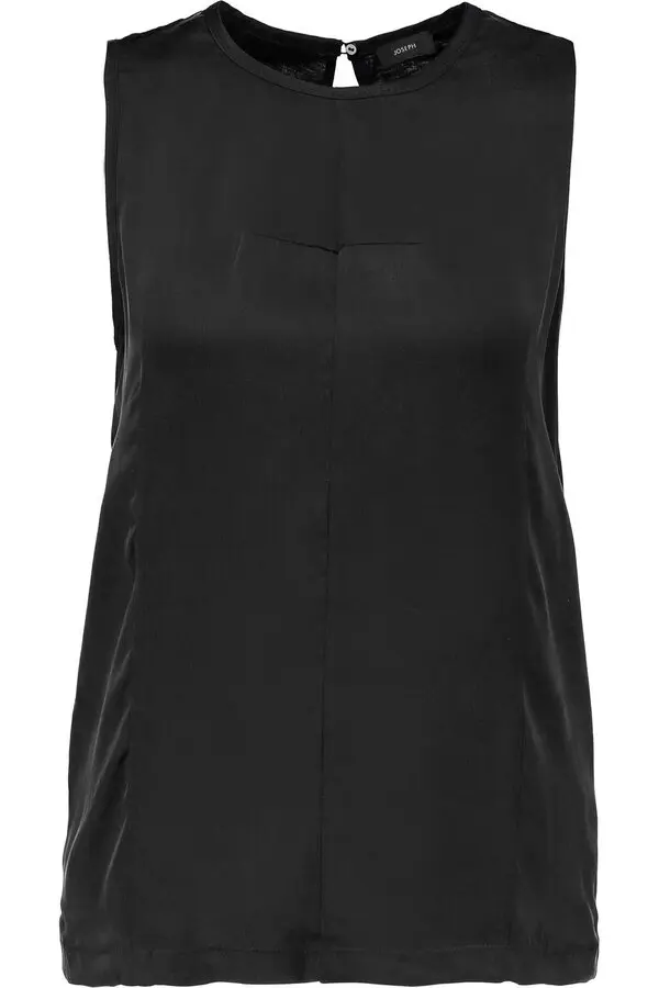 JOSEPH Washedsilk And Stretchjersey Tank