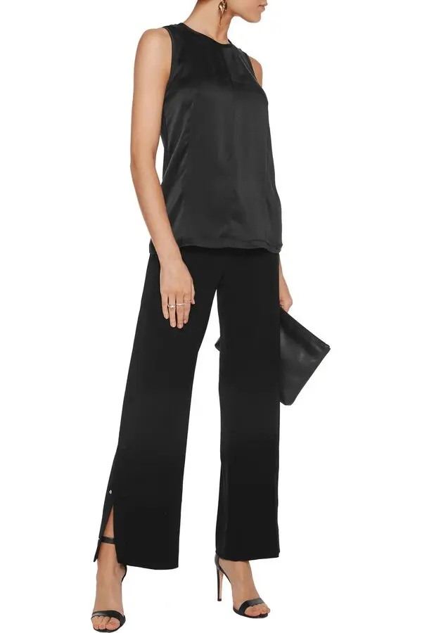JOSEPH Washedsilk And Stretchjersey Tank