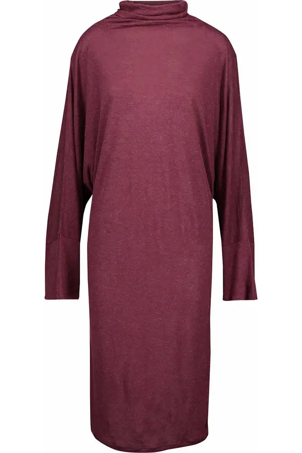 IRO PARIS Stretchjersey Turtleneck Dress