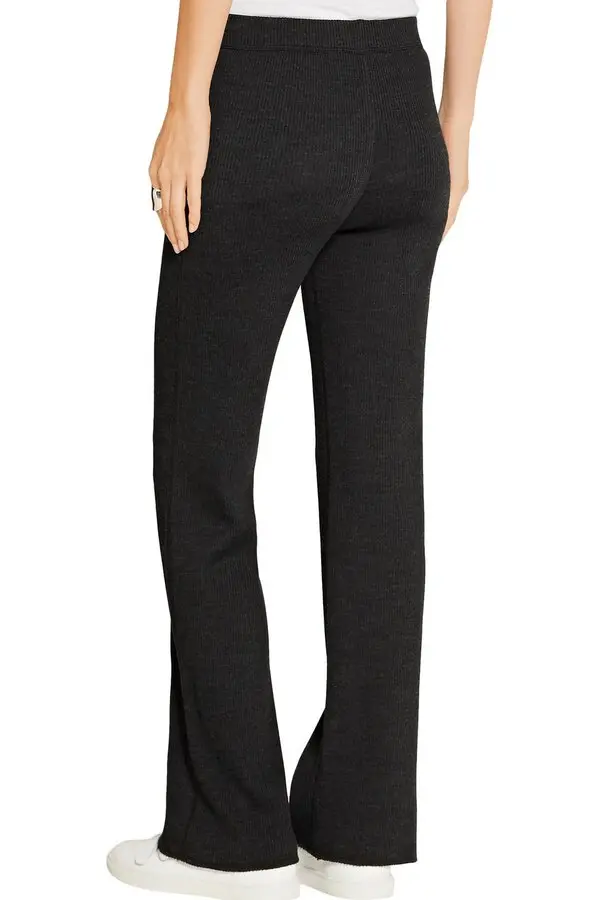 Helmut Lang Ribbed Woolblend Bootcut Pants