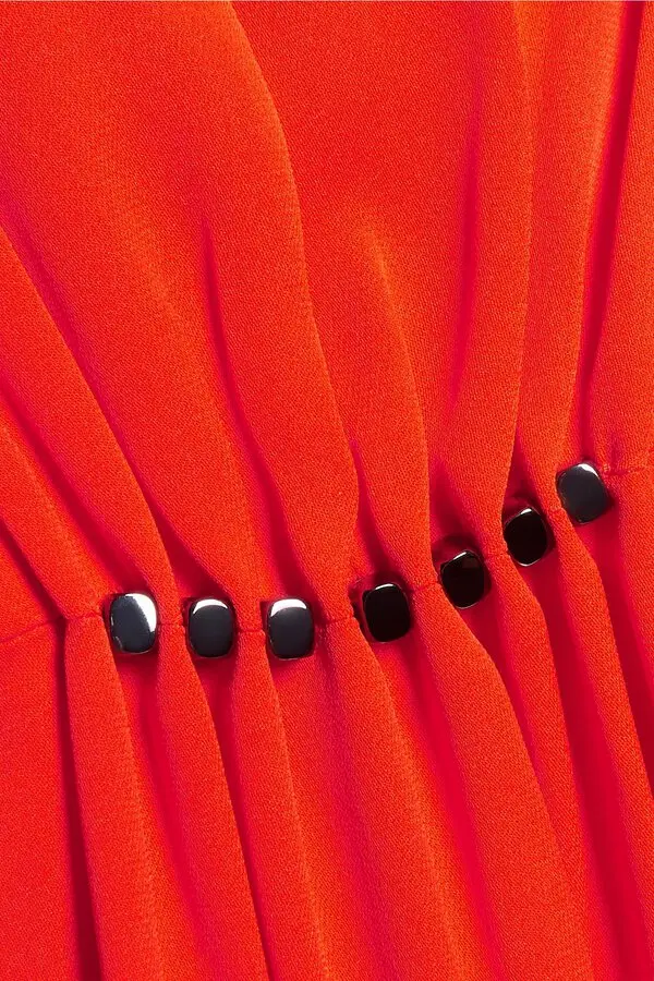 Halston Embellished Silkblend Top