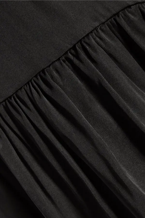 Raquel Allegra Gathered Satin Mini Dress