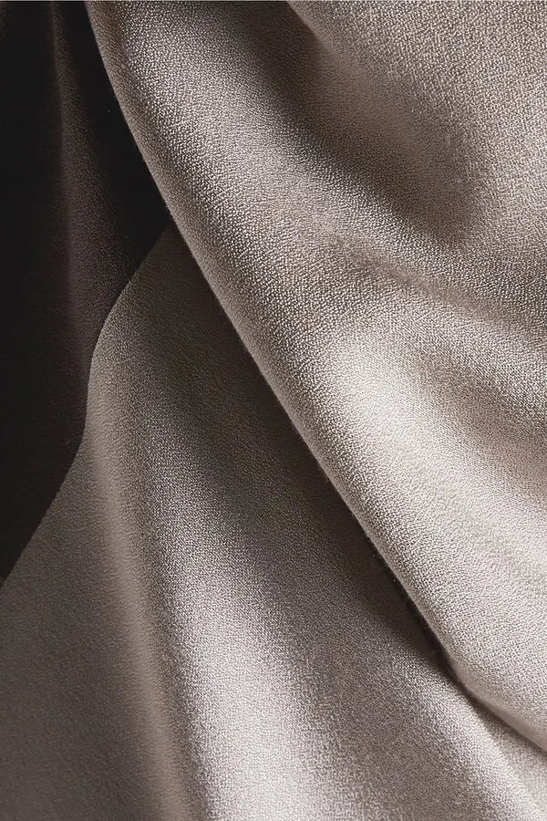 Halston Twotone Crepe Mini Dress