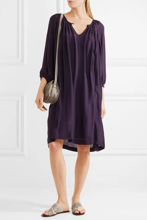 The Great. The Dreamer Silk Crepe De Chine Dress