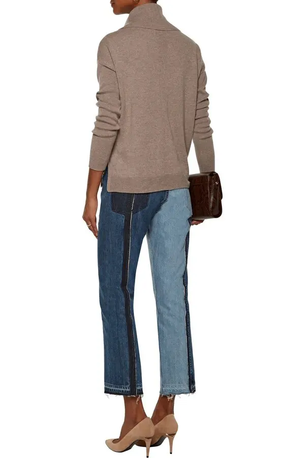 Duffy Ribbed Cashmere Turtleneck Sweater