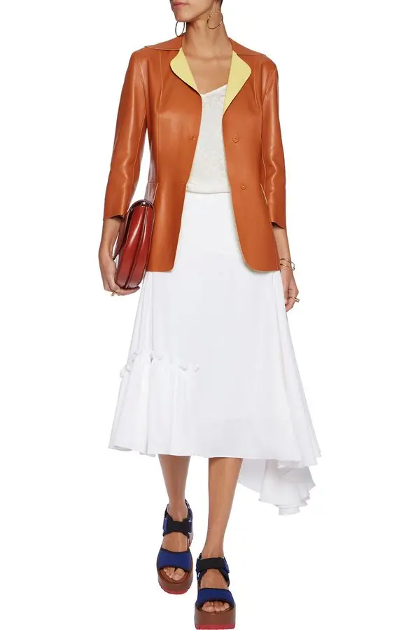 Marni Twotone Leather Blazer