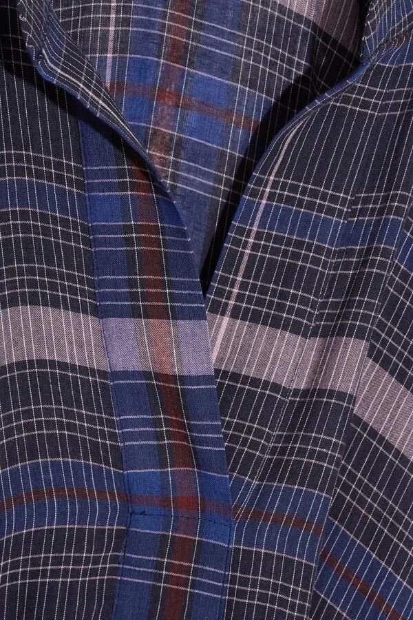 APIECE APART Checked Voile Shirt Dress