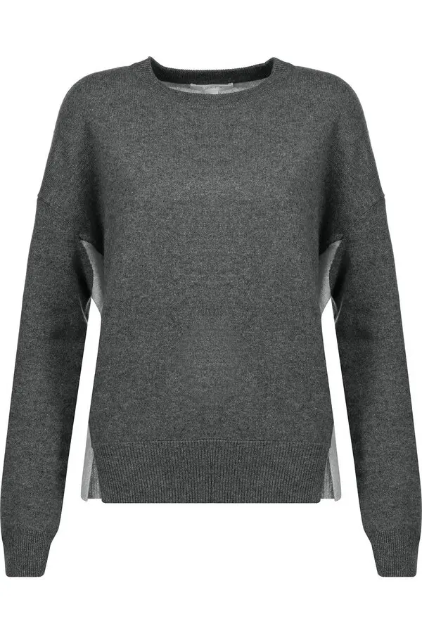Duffy Twotone Cashmere Sweater