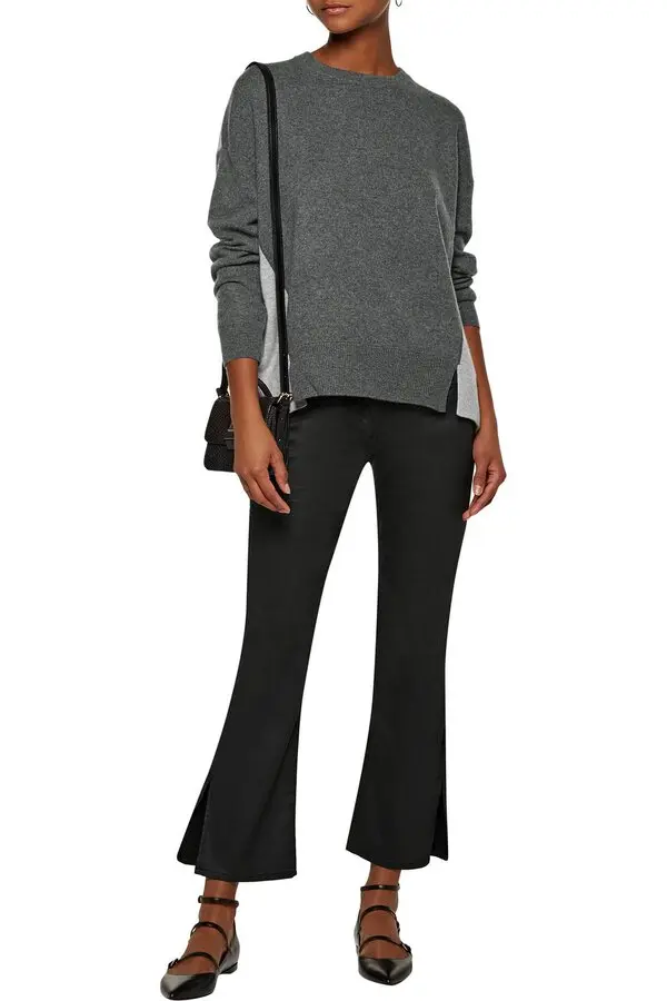 Duffy Twotone Cashmere Sweater