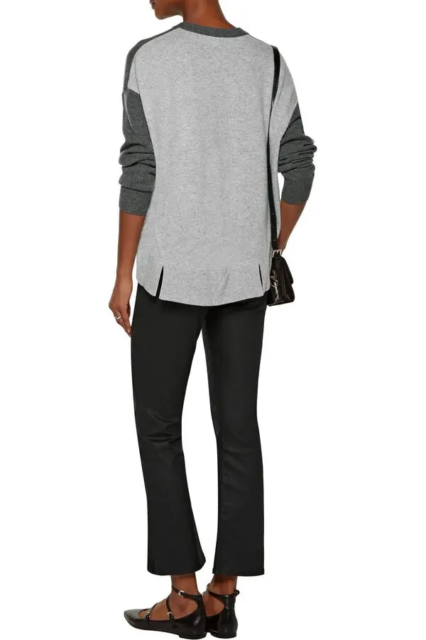 Duffy Twotone Cashmere Sweater