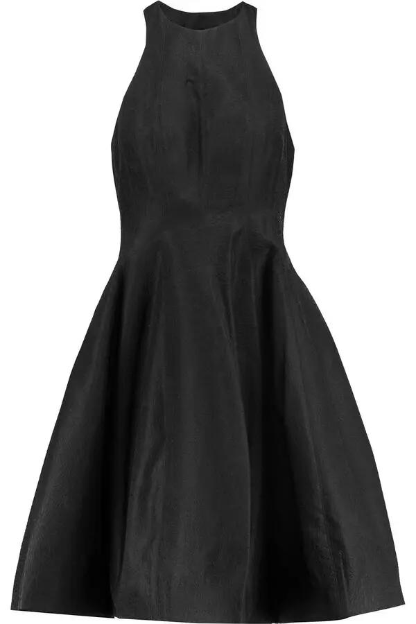 Halston Satinjacquard Mini Dress