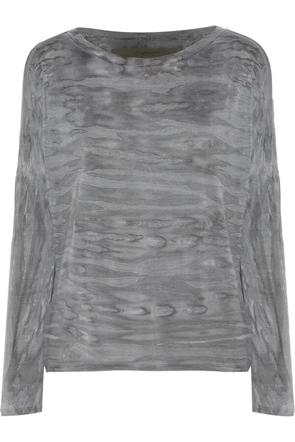Enza Costa Printed Stretchjersey Top