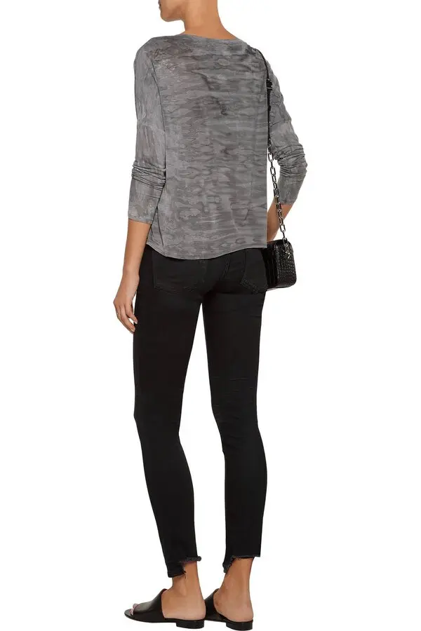 Enza Costa Printed Stretchjersey Top