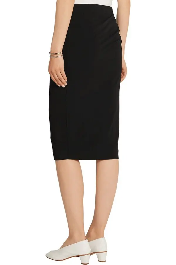 BY MALENE BIRGER Eminnio Ruched Stretchcrepe Pencil Skirt