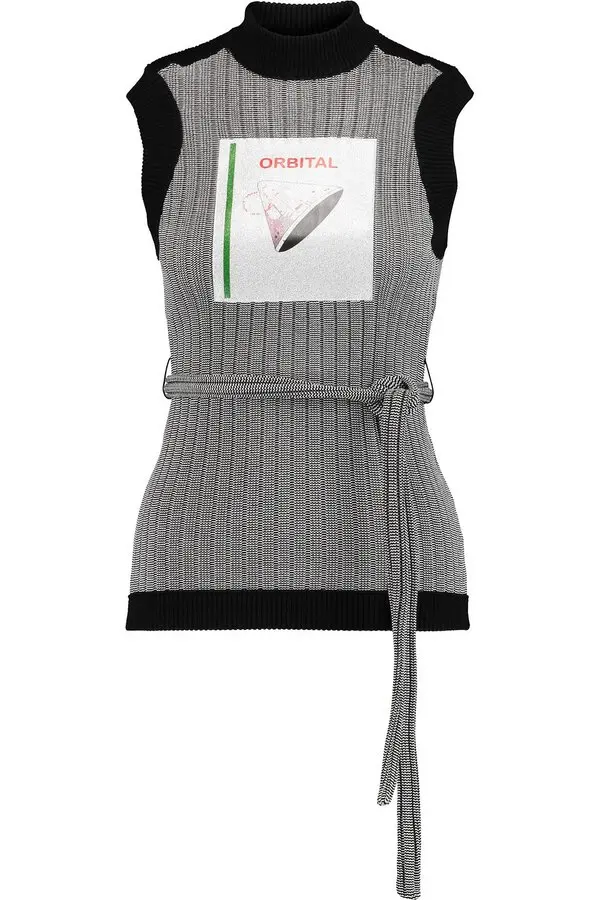 JW Anderson Appliquéd Ribbedknit Top