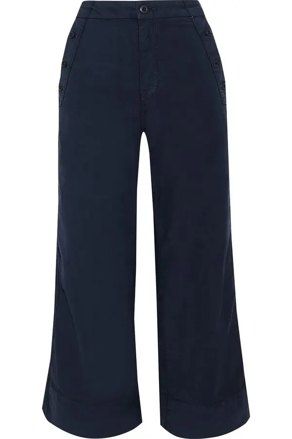 Joie Adolphine Cropped Cottonblend Twill Straightleg Pants