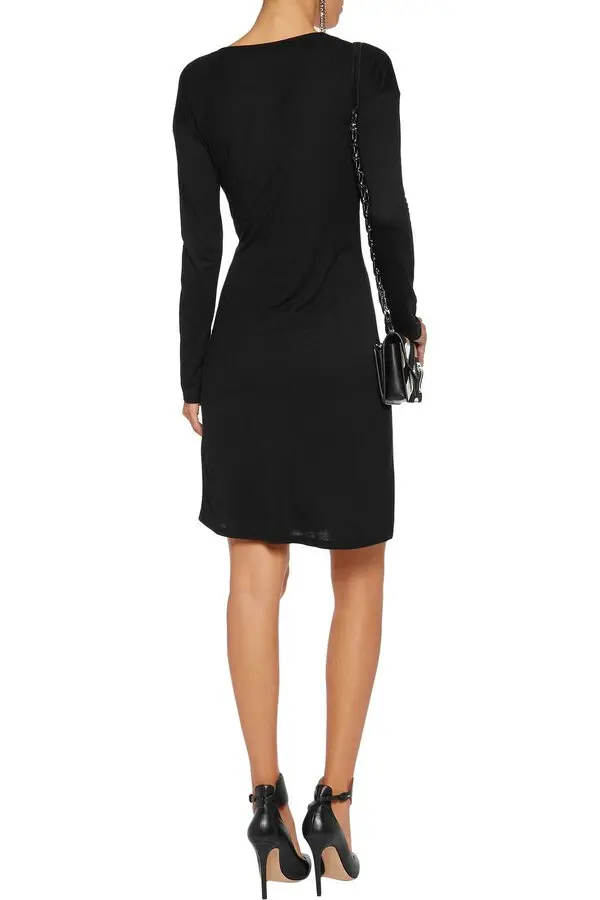 IRO PARIS Teiva Knotted Jersey Mini Dress