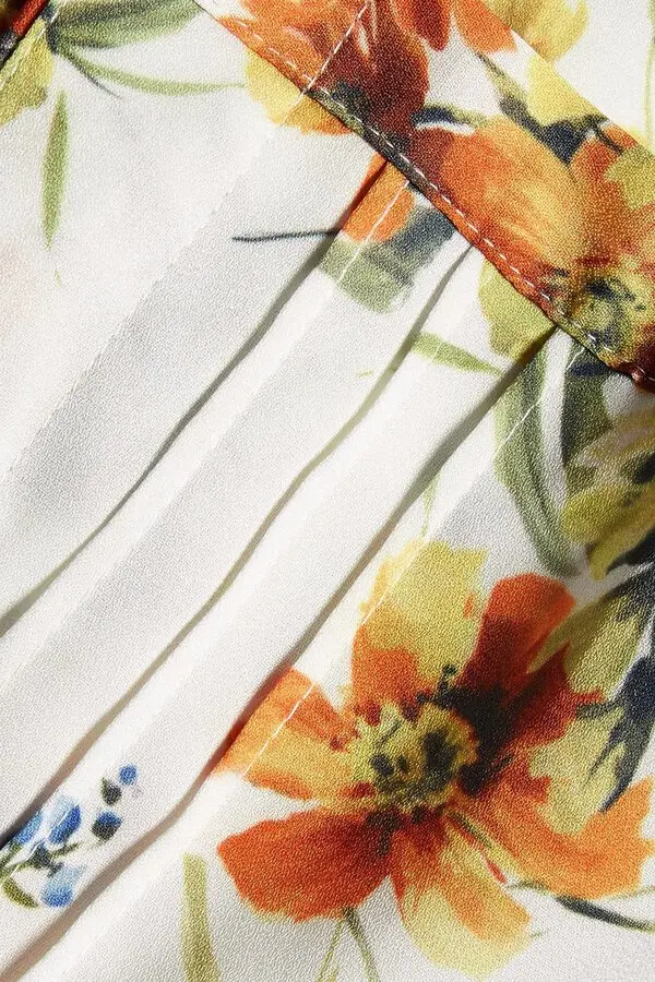 Haute Hippie Floralprint Voile Maxi Dress