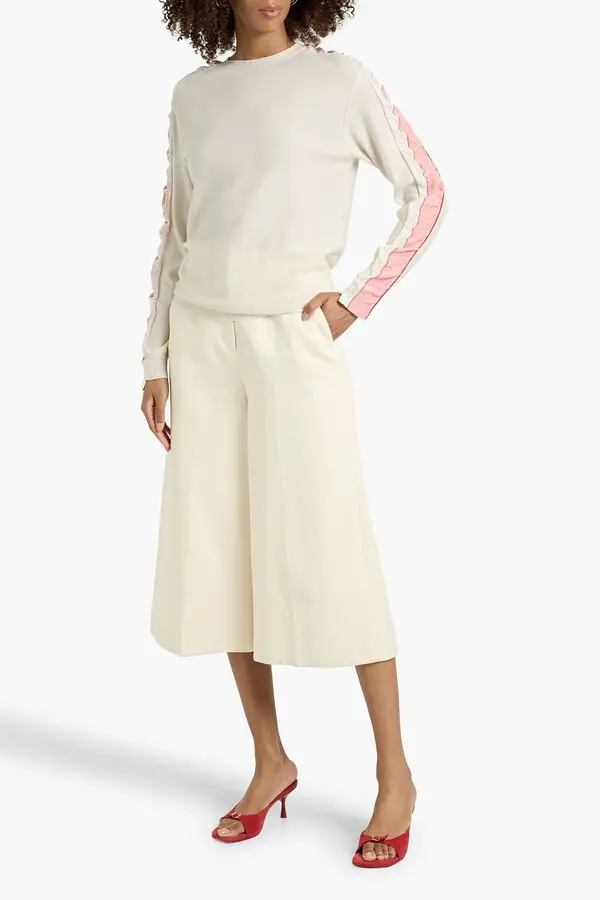 Stella McCartney Ribbed Wool Sweater With Trim