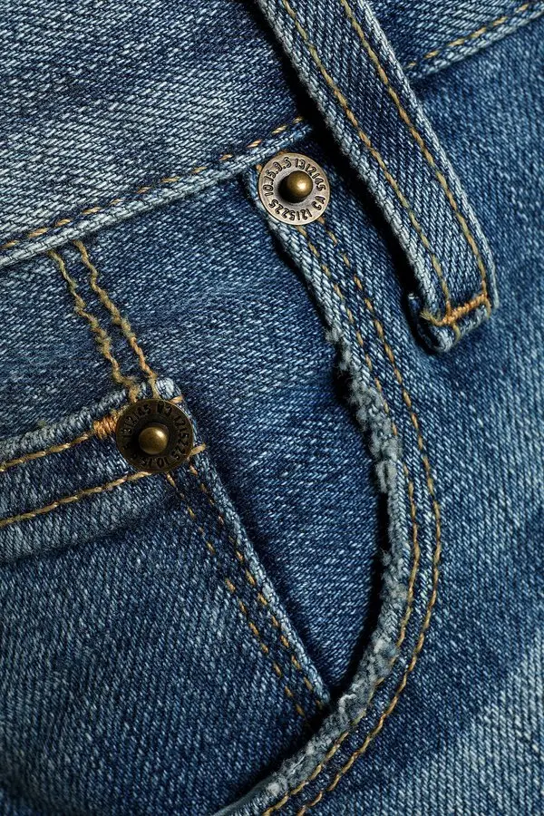 Current/Elliott Faded Midrise Straightleg Jeans
