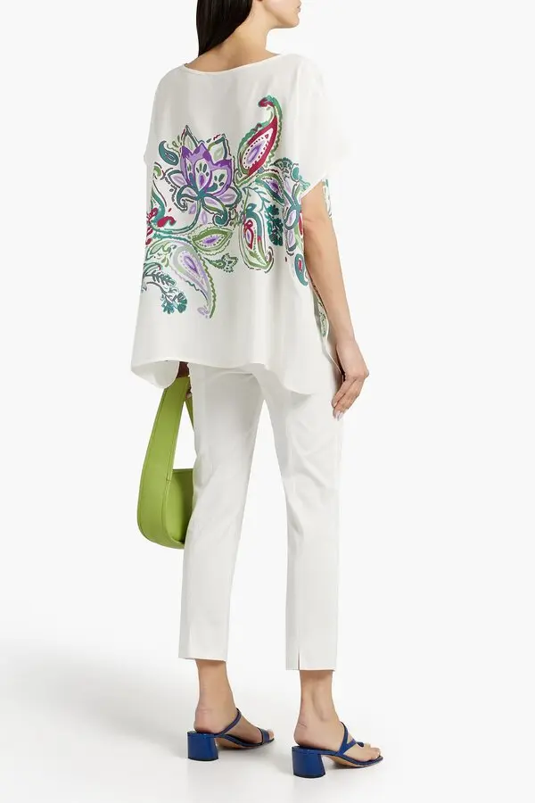 Loro Piana Cropped Cottonblend Poplin Slimleg Pants