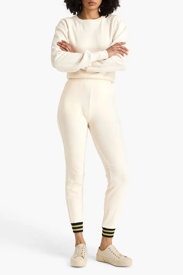L'Agence Stretch Cotton And Modalblend Track Pants