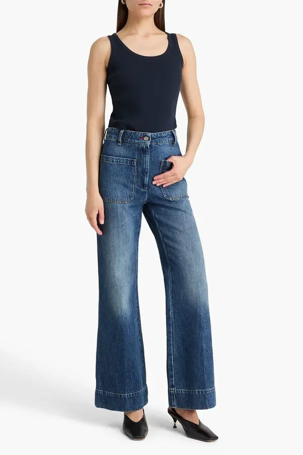 Victoria Beckham Alina Highrise Flared Jeans