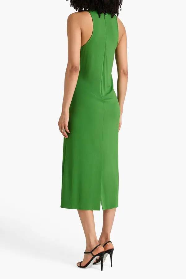 Tibi Serpentine Stretchjersey Midi Dress