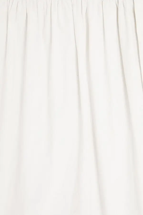 Ulla Johnson Imani Gathered Washed Cottonpoplin Midi Dress