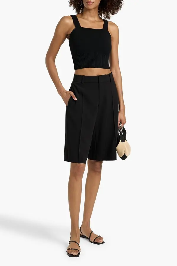 ALLUDE Cropped Cashmere Tank