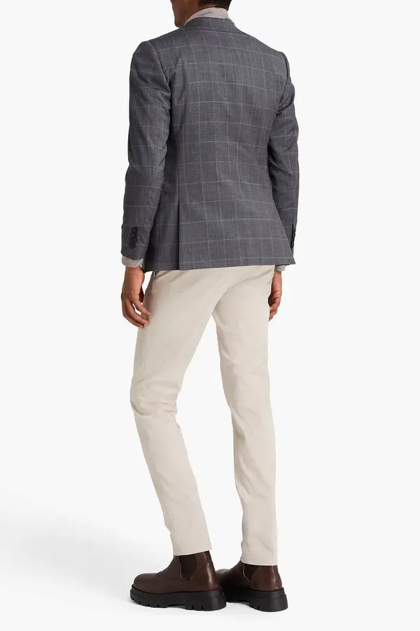 Dunhill Checked Wool Blazer