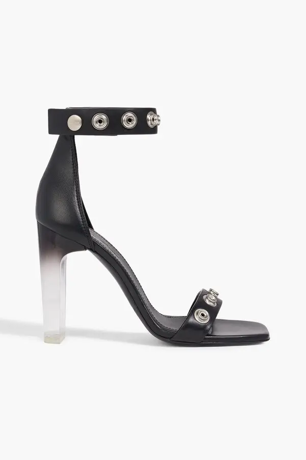 Rick Owens Snaps Eyeletembellished Leather Sandals