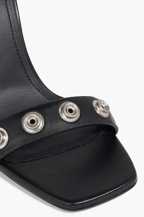 Rick Owens Snaps Eyeletembellished Leather Sandals