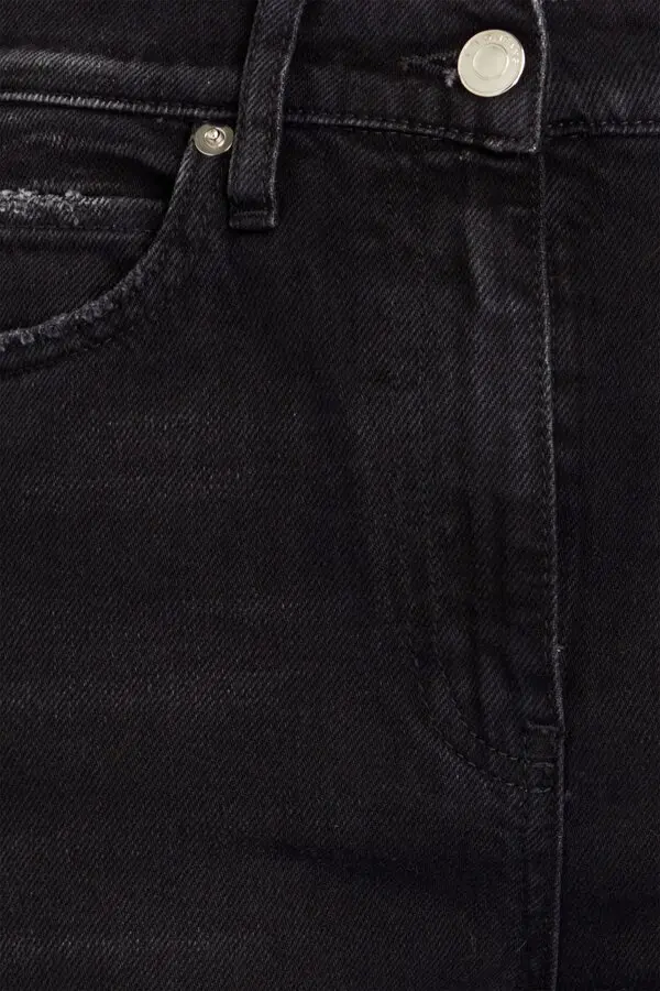 IRO PARIS Distressed Highrise Straightleg Jeans