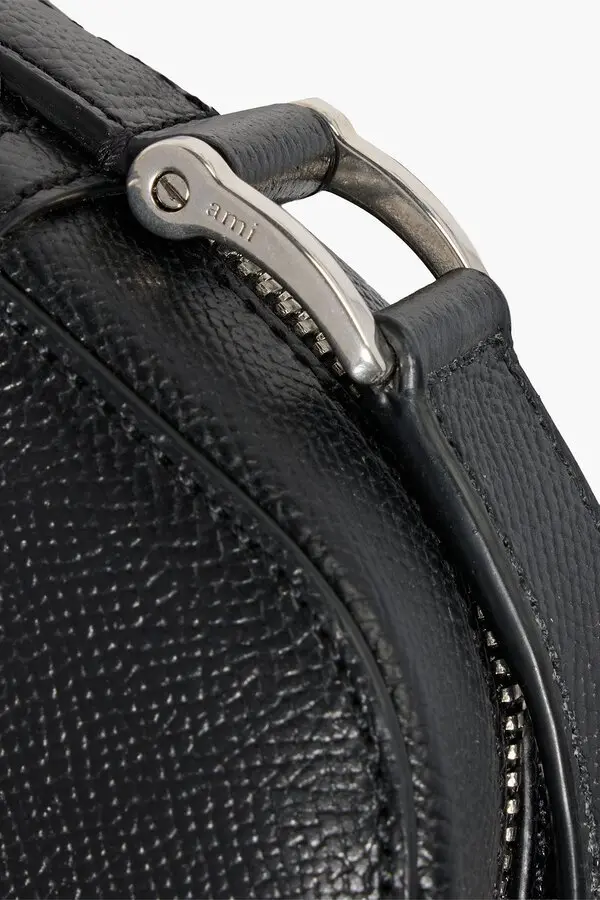 AMI Paris Paris Pebbledleather Crossbody Bag