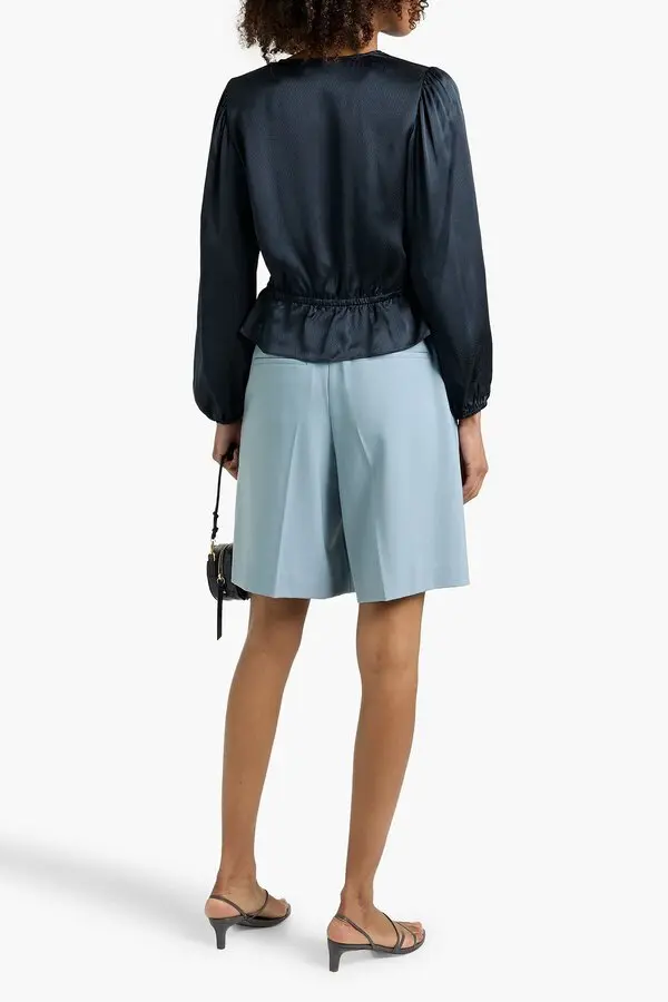 FRAME Fil Coupé Silksatin Blouse