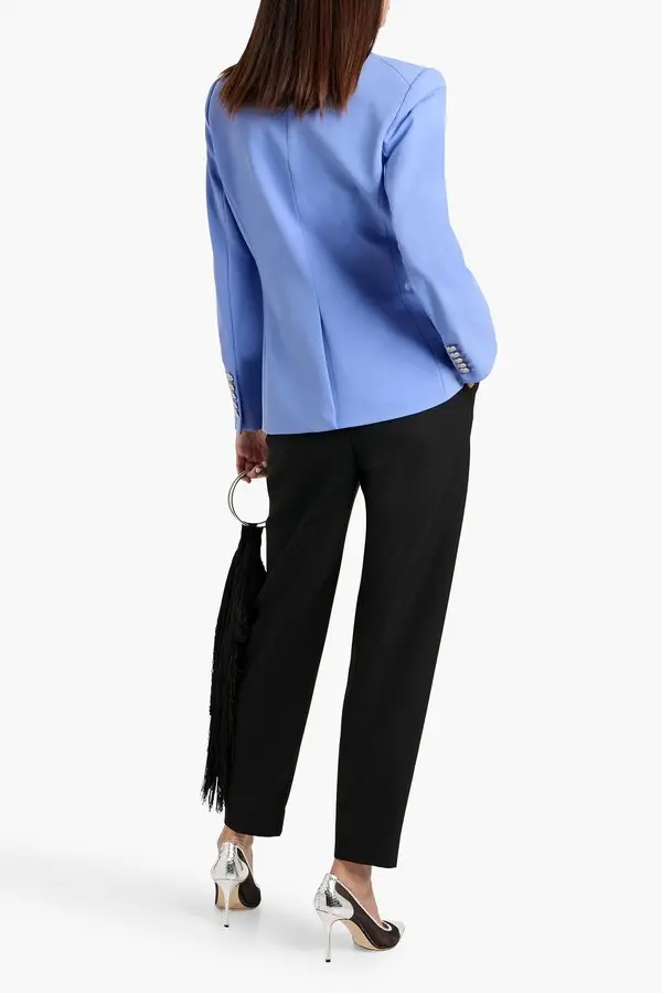 Veronica Beard Miller Dickey Doublebreasted Crepe Blazer